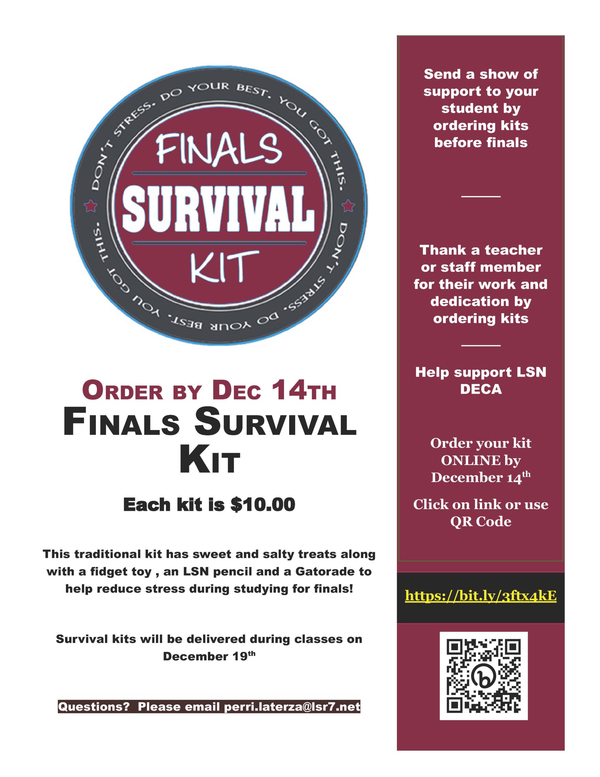 FINALS Survival Kit - LSNHS